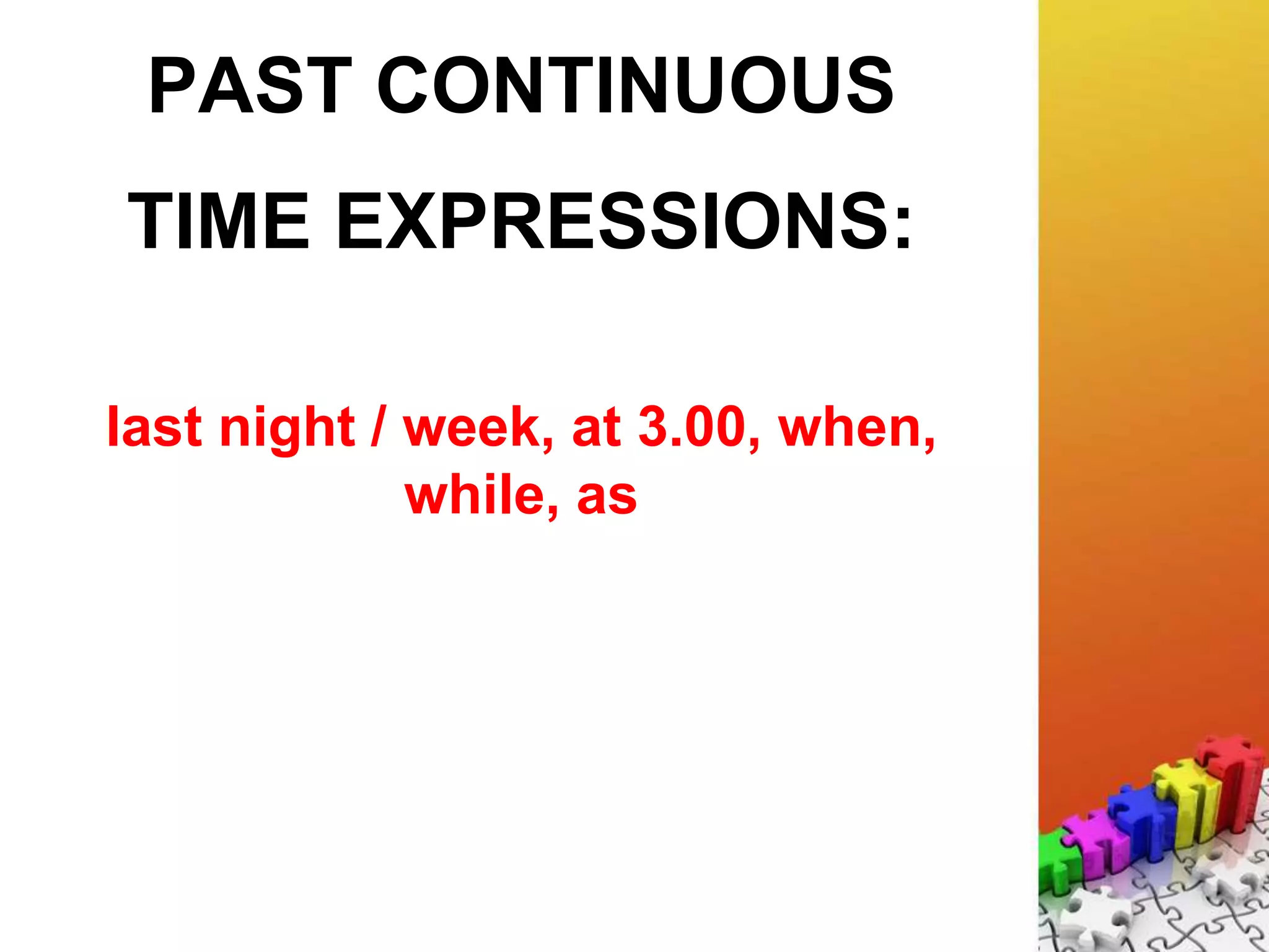 Past simple and past continuous grammar | PPT
