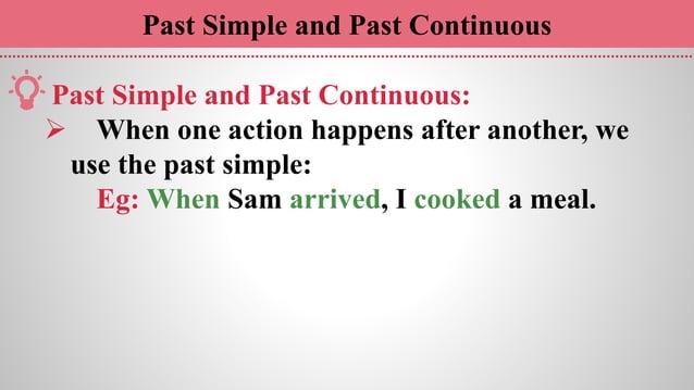 Past simple and past continuous presentation | PPTX