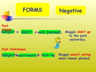 Past Simple Continuous | PPT | Television | Entertainment