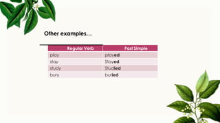 Past simple explanation - Structure pptx | PPT