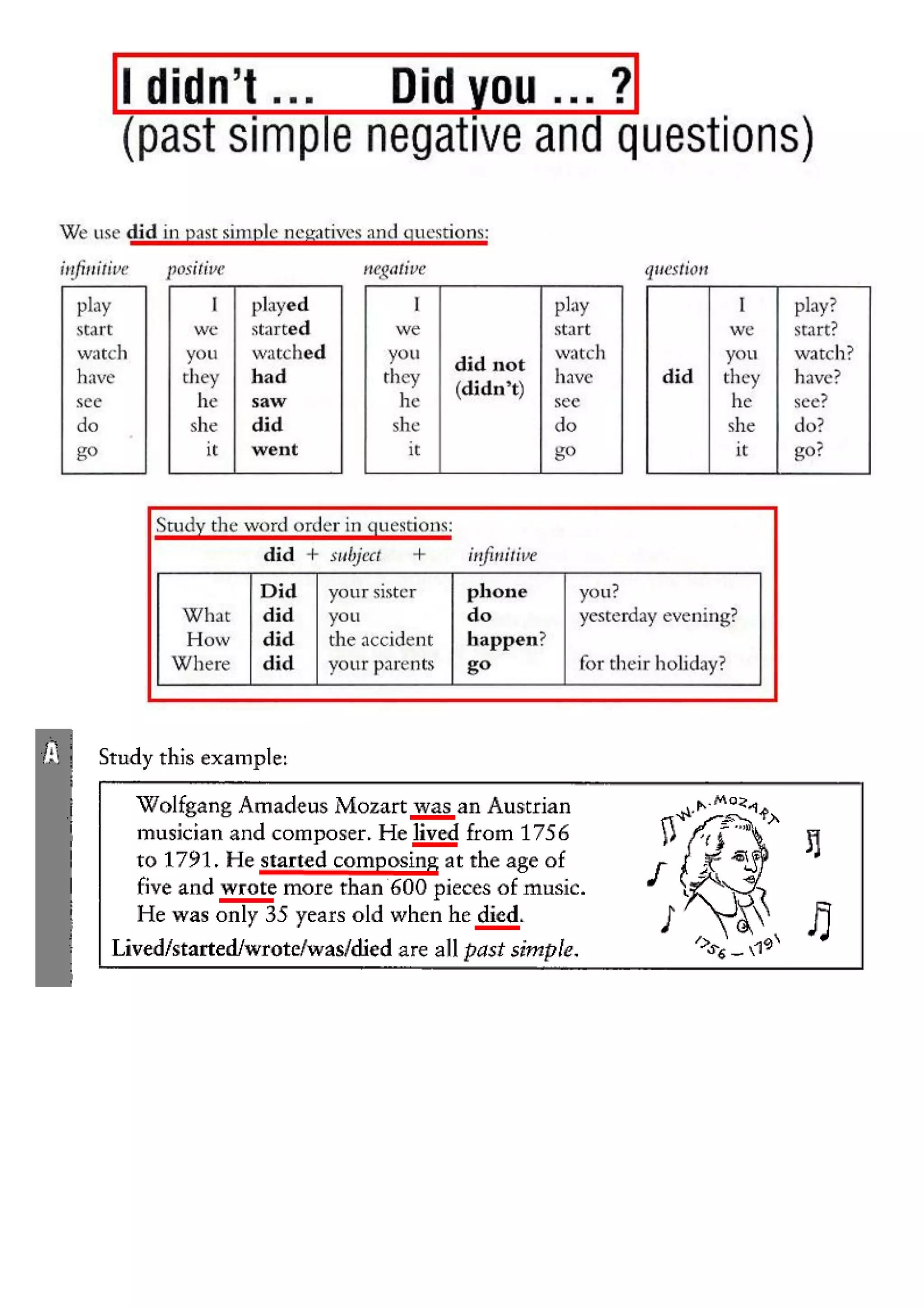 Past simple for intermidiate | PDF