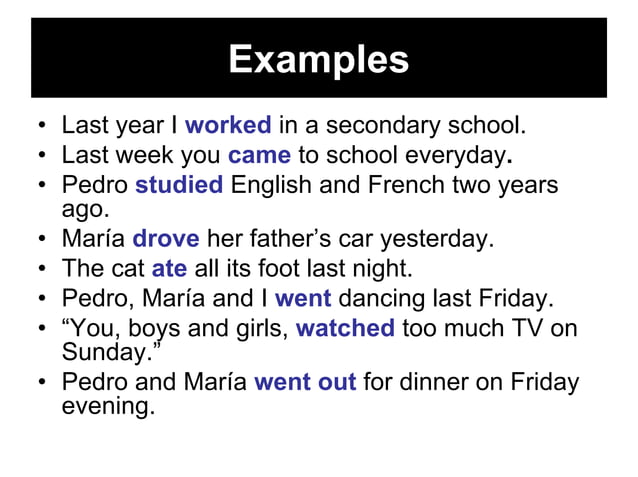 Past Simple Forms | PDF