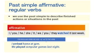 Past simple guide | PPT