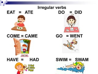 Past simple irregular and regular verbs | PPT