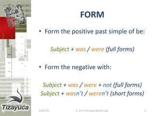 Past Simple of Be | PPTX