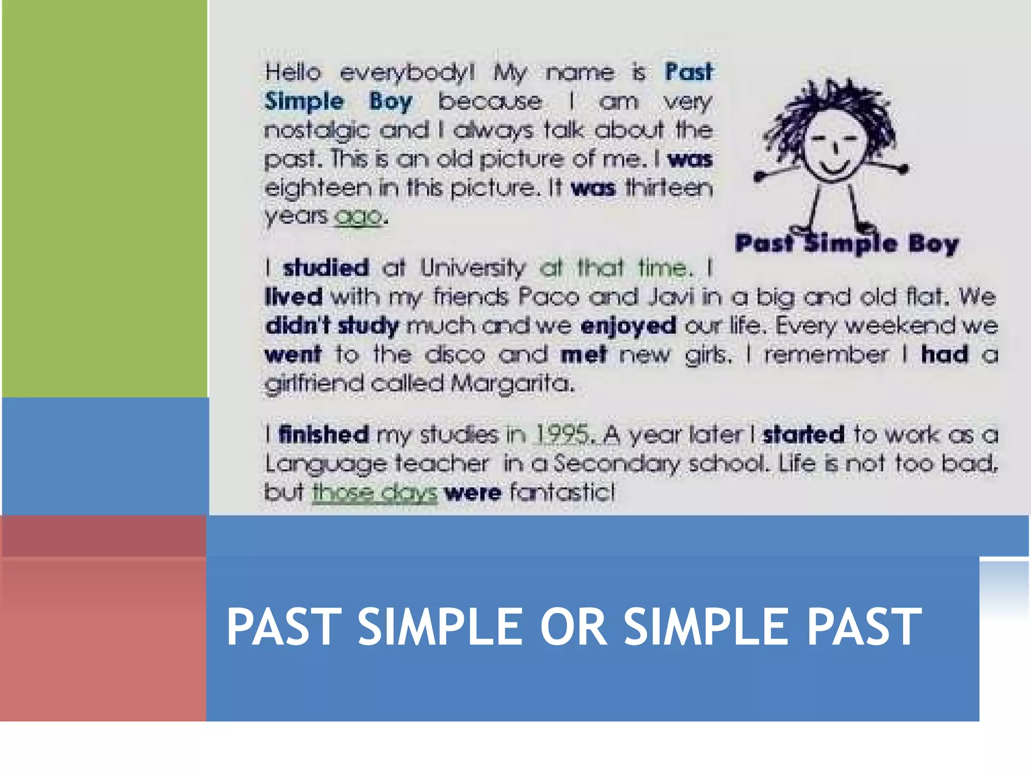 Past simple of to be | PPT