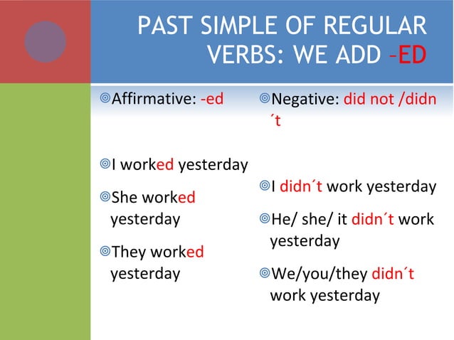 Past simple of to be | PPT