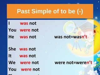Past simple of_to_be | PPT