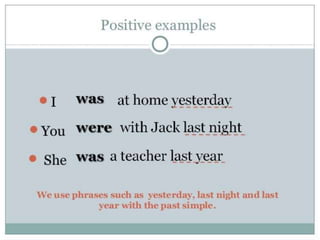 Past simple of verb be | PPT