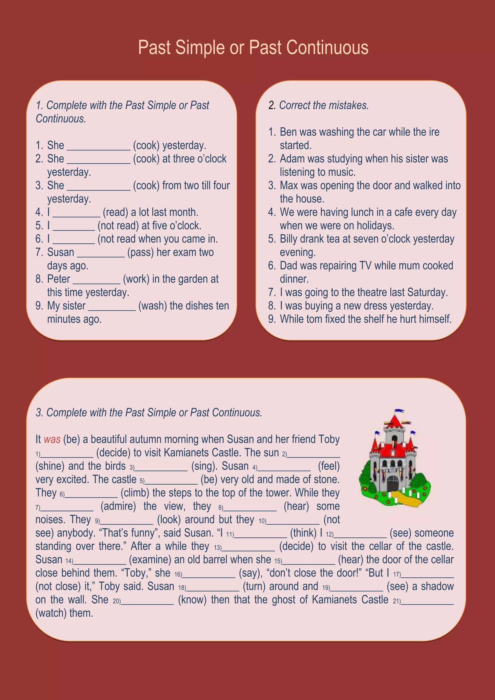 Past simple or continuous | DOC