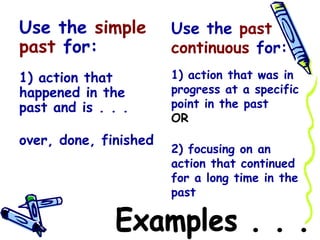 Past simple or continuous intro | PPT