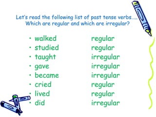 Past simple or continuous intro | PPT