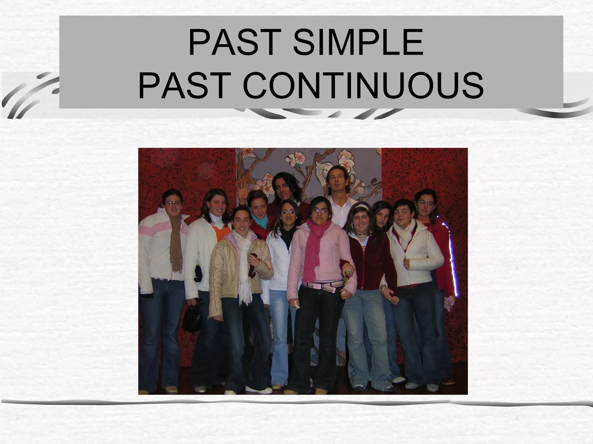 Past simple past cont | PPT