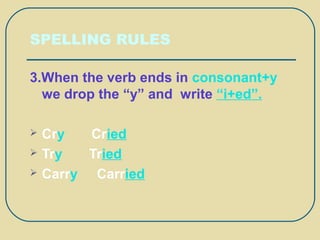 PAST SIMPLE PRESENTATION | PPT