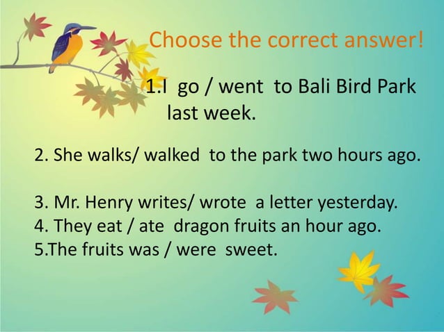 Past simple ppt | PPTX