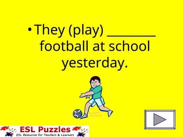 English Grammar Quiz based on Simple Past tense. | PPT