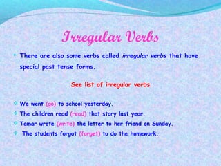 Past simple presentation | PPT