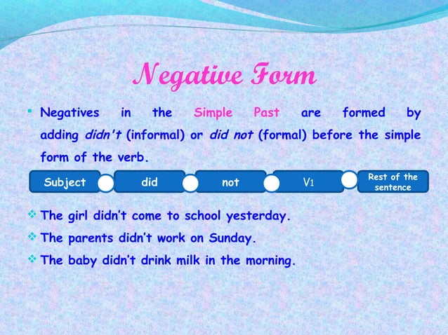 Past simple presentation | PPT