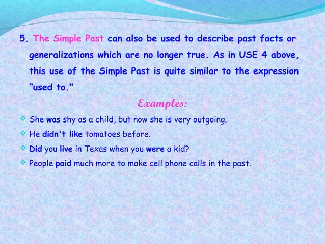 Past simple presentation | PPT