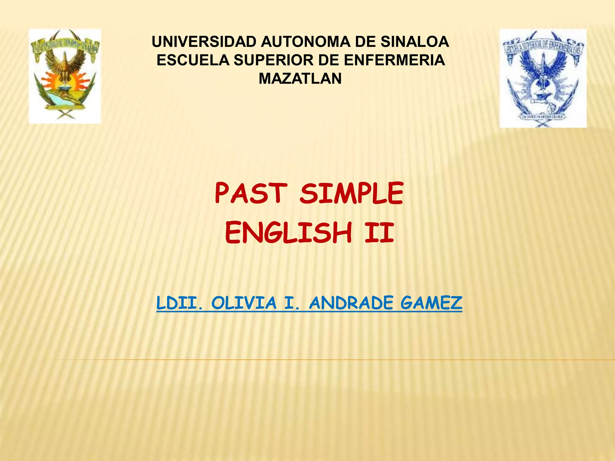 Past simple presentation | PPTX