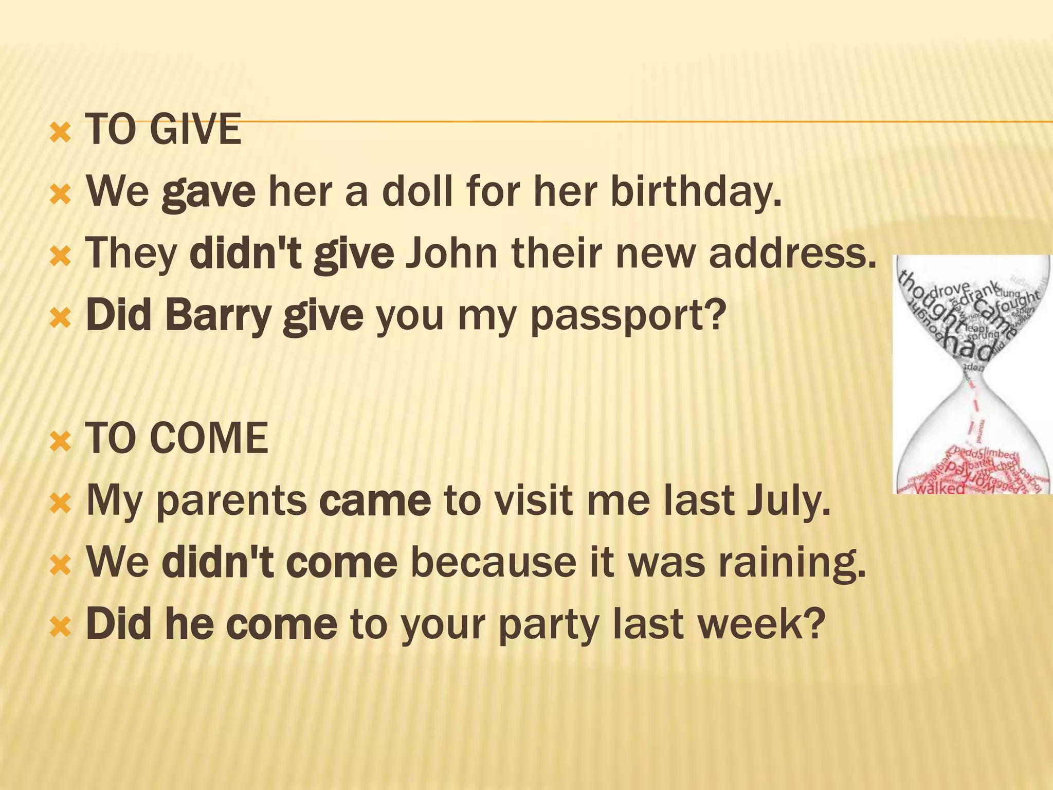 Past simple presentation | PPTX