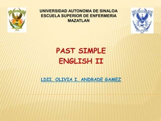 Past simple presentation | PPTX