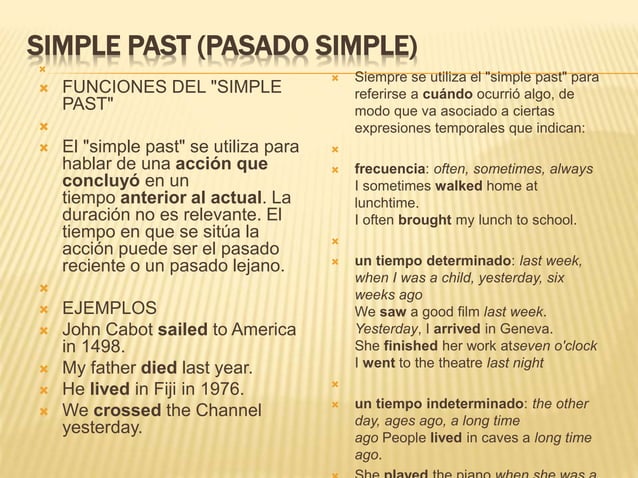 Past simple presentation | PPT