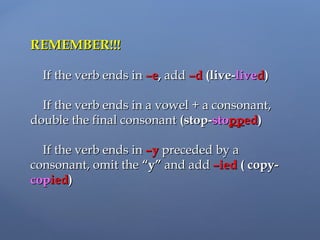 Past Simple Tense | PPT