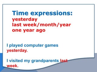 Past simple(regular) (1) | PPTX