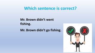 Past simple regular and irregular verbs | PPTX