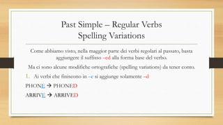 Past simple (regular verbs) | PPTX