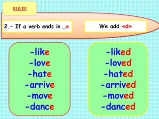 Past simple regular verbs | PPTX