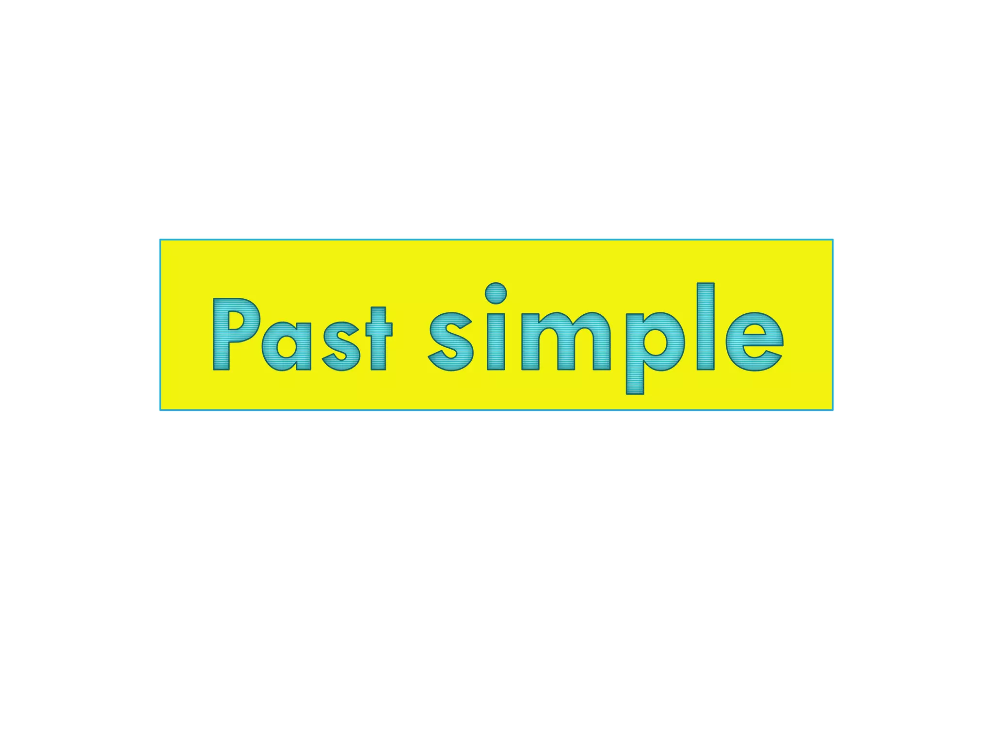 Past simple rule formation pdf | PDF