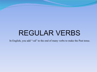 Past simple tense | PPT