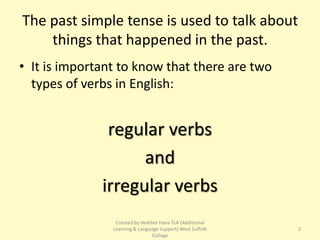 Past simple tense | PPT