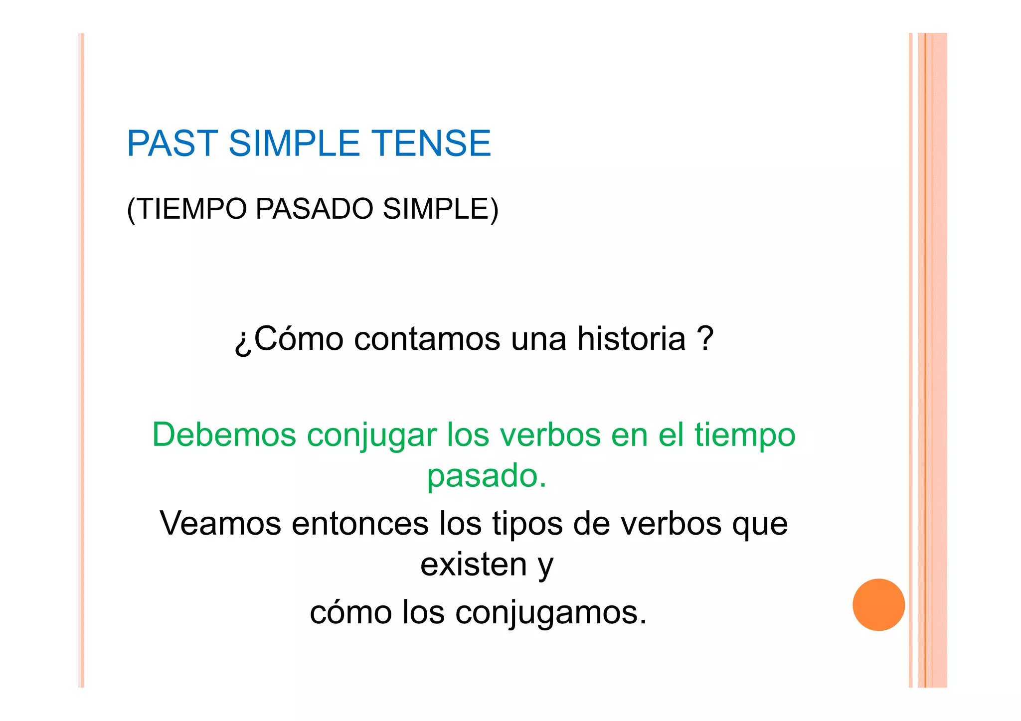 Past simple tense | PDF
