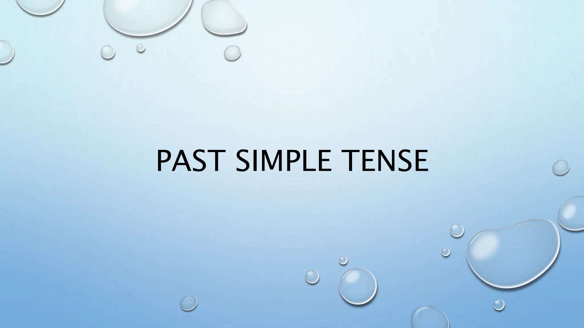 Introducing the PAST SIMPLE TENSE in Englishpptx | PPTX