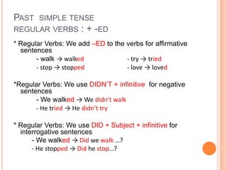 Past simple tense (2º eso) | PPTX