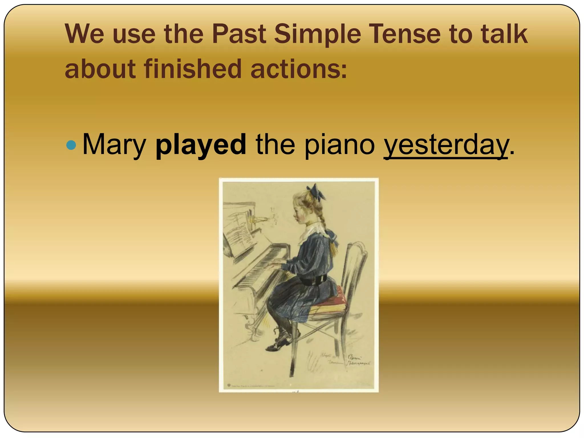 Past simple tense | PPT