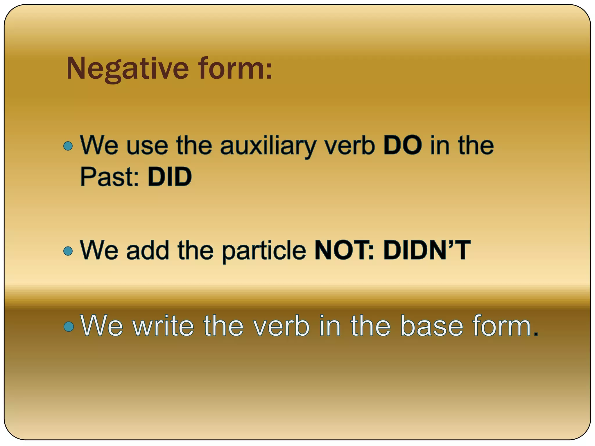 Past simple tense | PPT