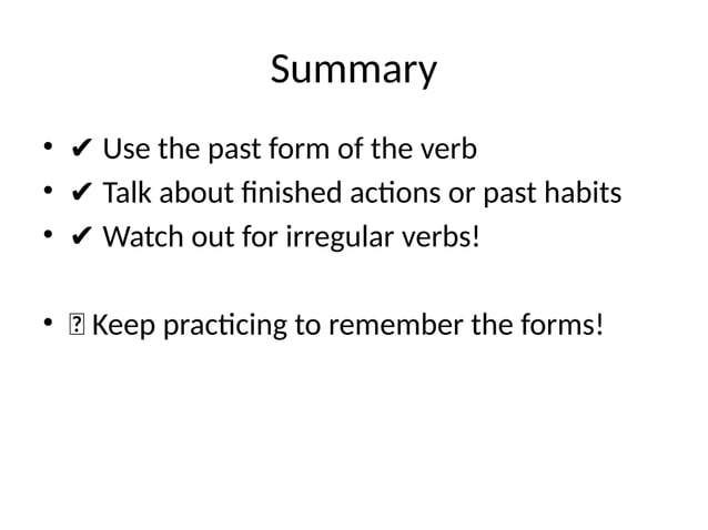"Past Simple Tense PowerPoint: Clear Grammar Rules, Examples, and ...