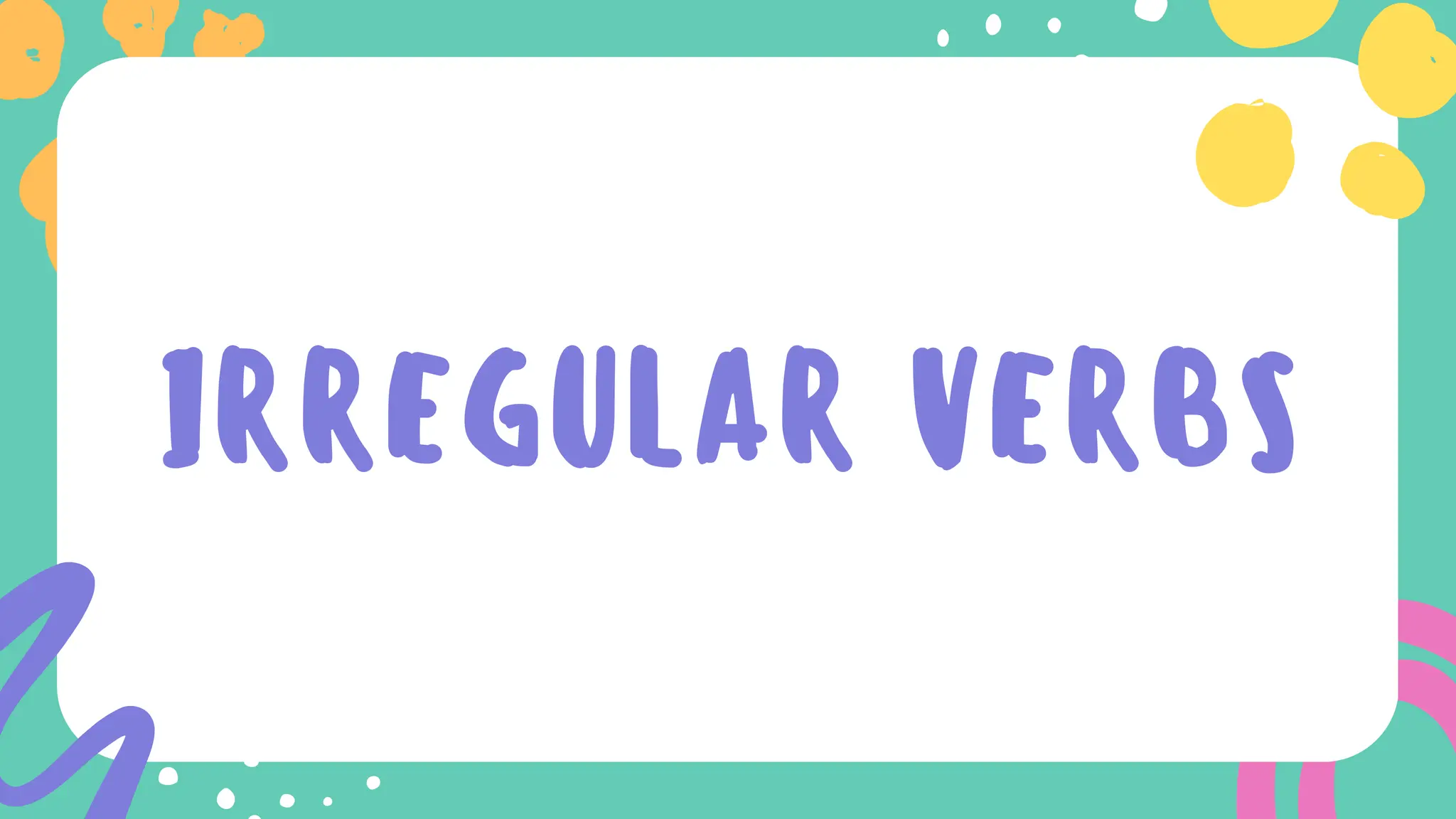Past Simple Tense Presentation - Regular - Irregular verbs | PDF