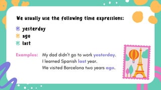Past Simple Tense Presentation - Regular - Irregular verbs | PDF