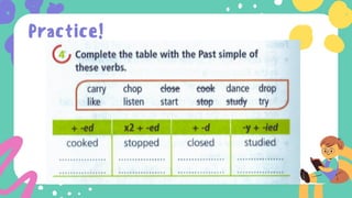 Past Simple Tense Presentation - Regular - Irregular verbs | PDF