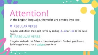 Past Simple Tense Presentation in Green Purple Cute Style.pptx