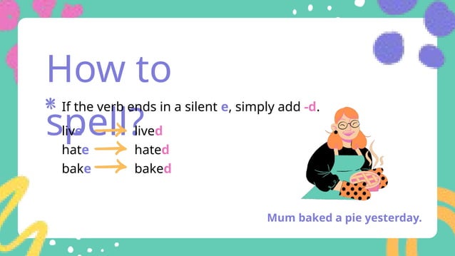Past Simple Tense Presentation in Green Purple Cute Style.pptx