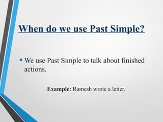 Past_Simple_Tense_Styled.pptx 2025 grammer | PPTX