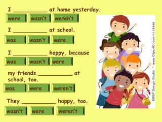 past simple (verb to be) esl student first class | PPT