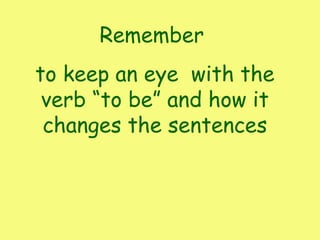 past simple (verb to be) esl student first class | PPT