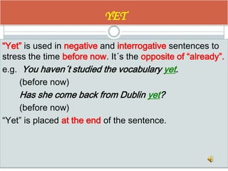 Past simple vs. present perfect | PPTX